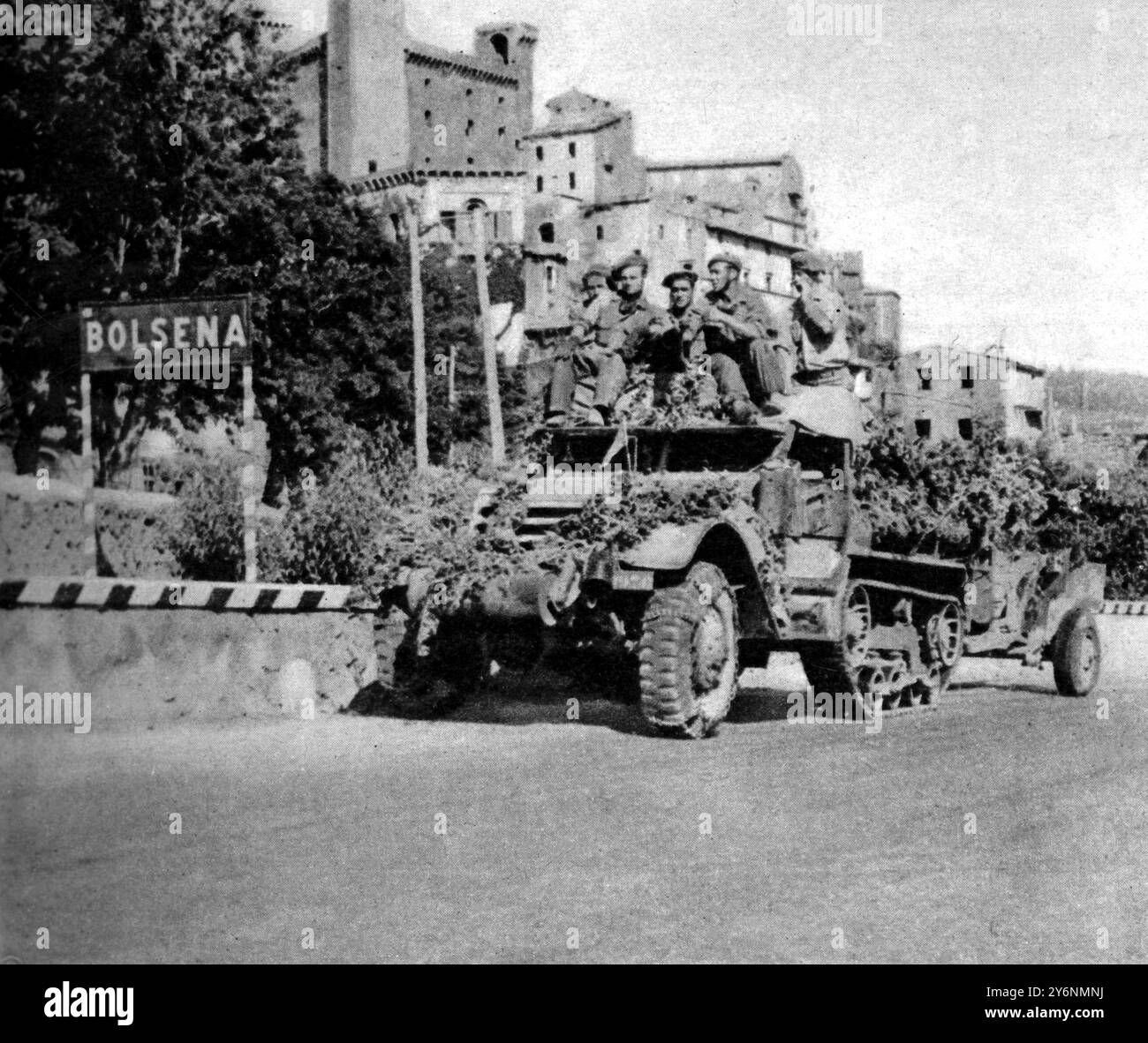 With the victorious allied armies as they drive onward in Italy. french ...