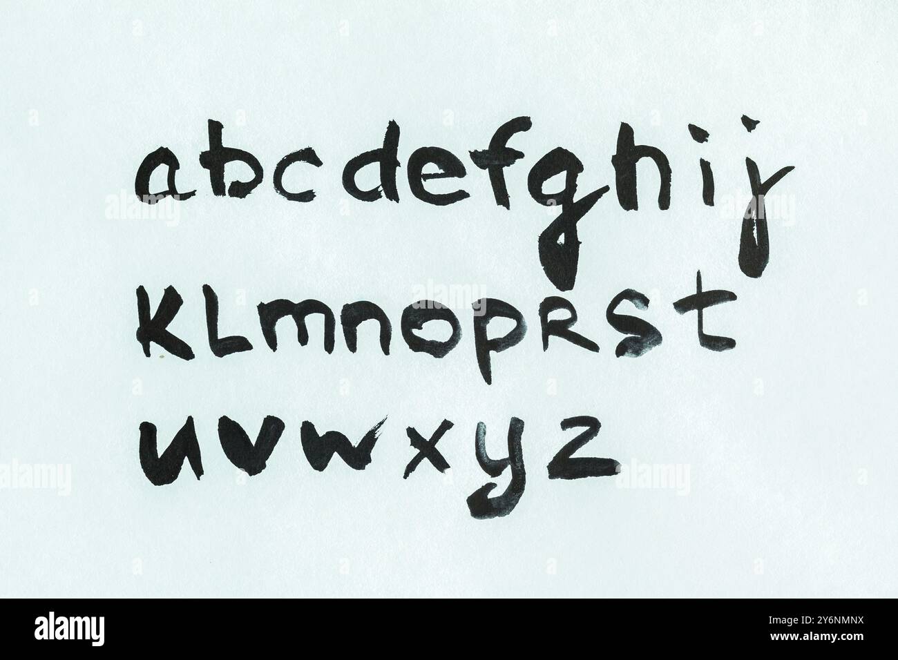 Painted watercolour alphabet hi-res stock photography and images - Alamy