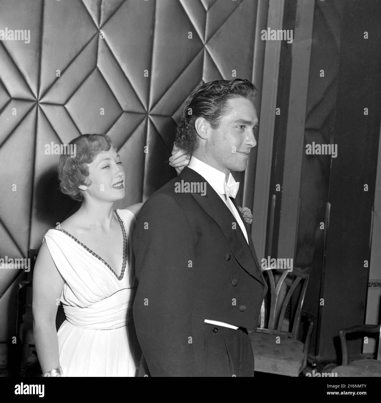 London: Actor Richard Todd and his new hair style for his part in Robin ...
