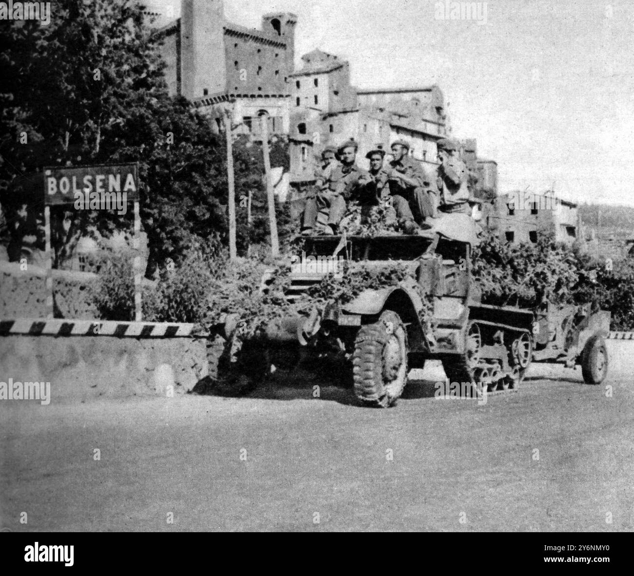With the victorious allied armies as they drive onward in Italy. french ...