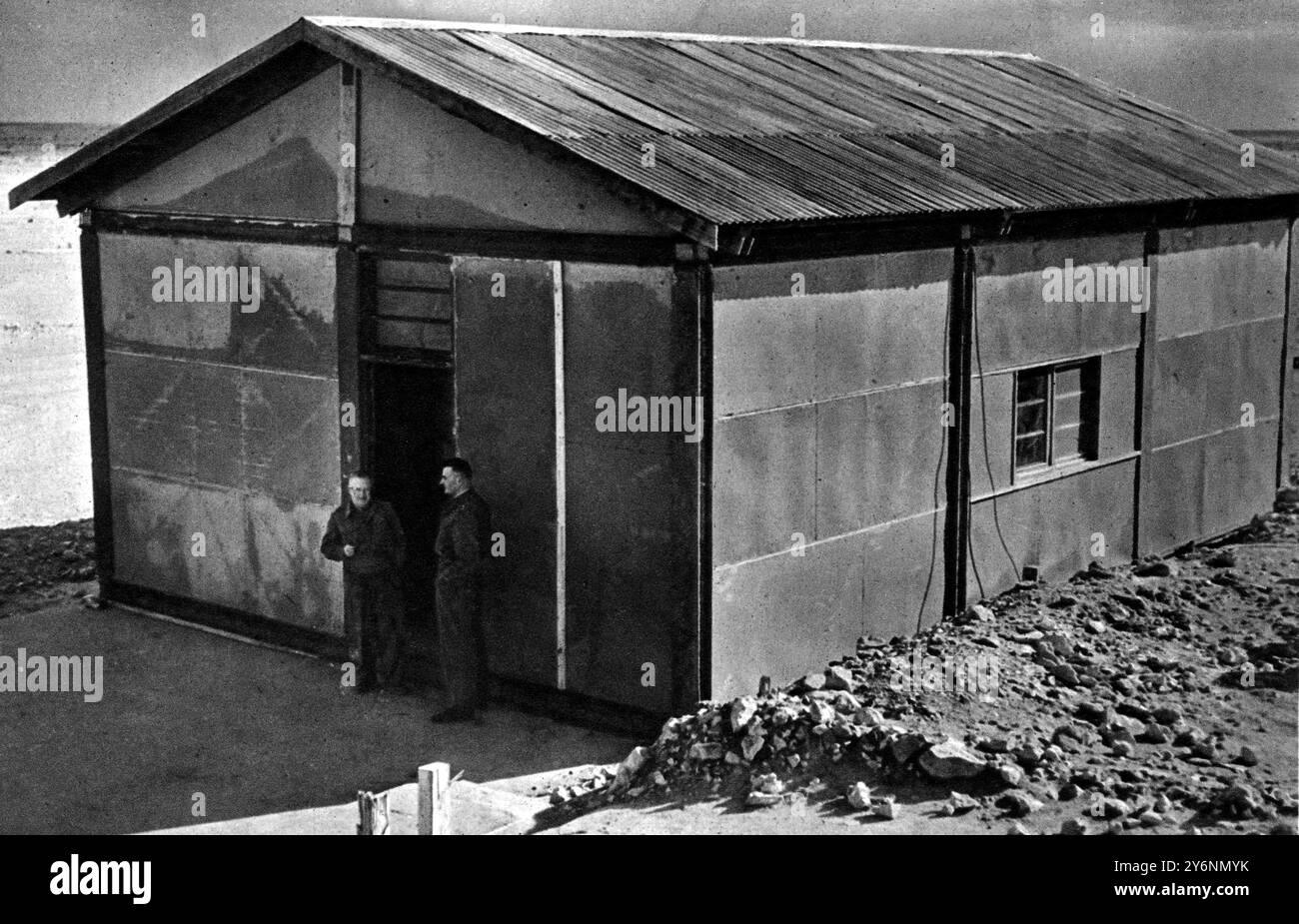 The exterior of Rommel's one time headquarters, when the Axis Forces ...