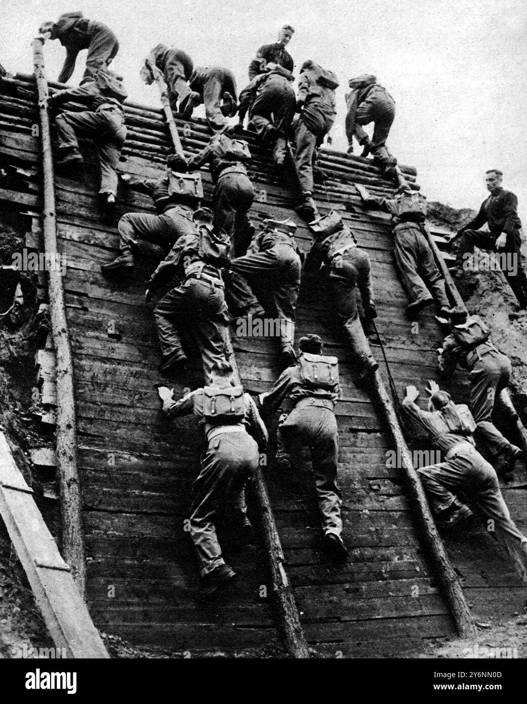 The New Sandhurst. The Royal Armoured Corps OCTU at work. Nerve balance ...