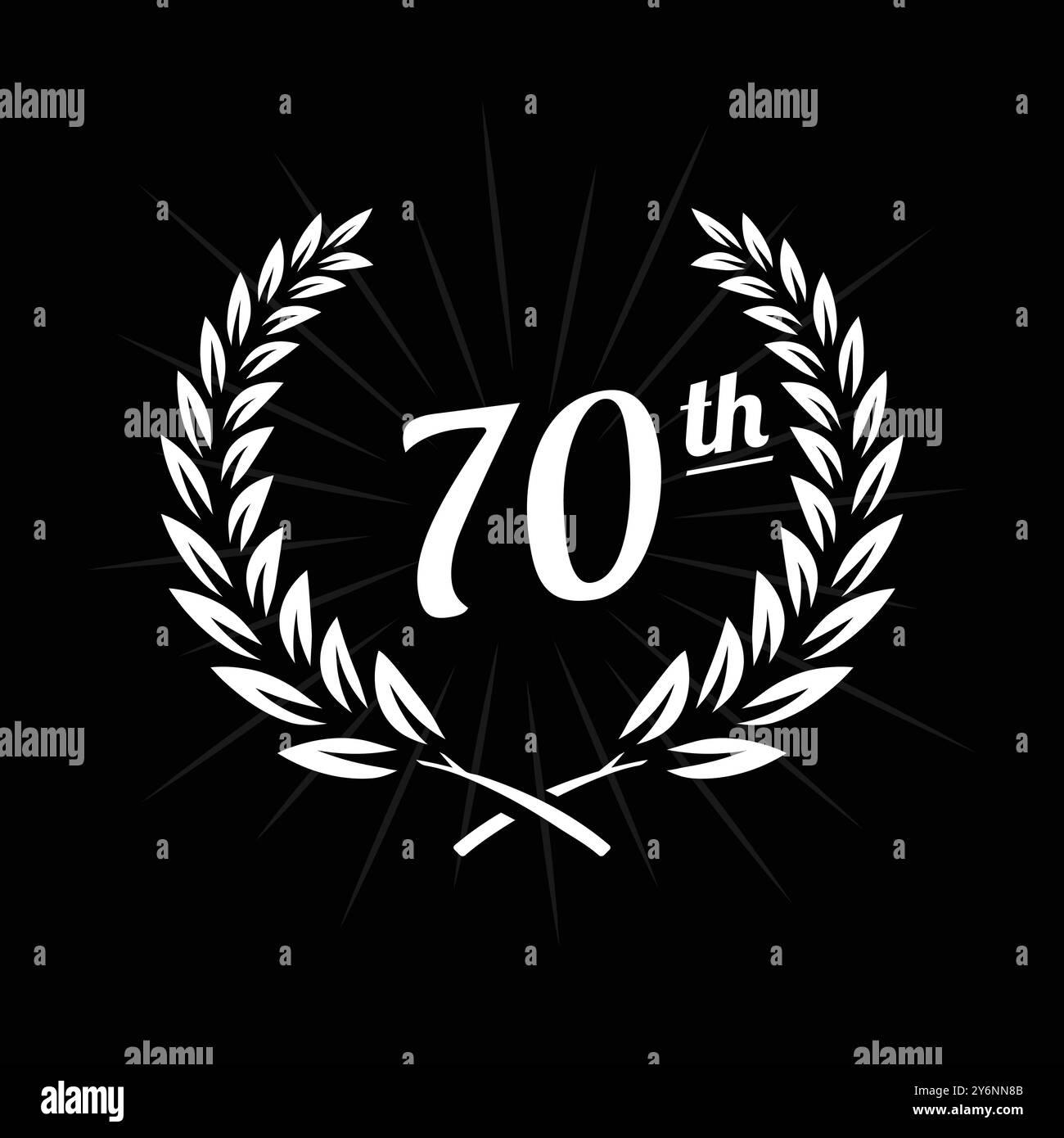 70 years anniversary celebration design template. 70th anniversary logo ...