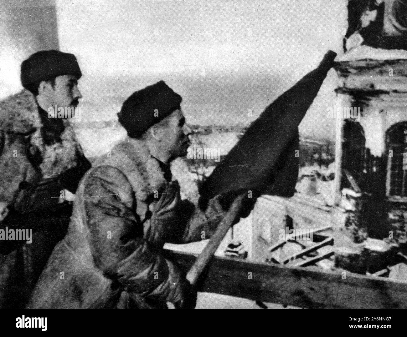 Leningrad flag Black and White Stock Photos & Images - Alamy