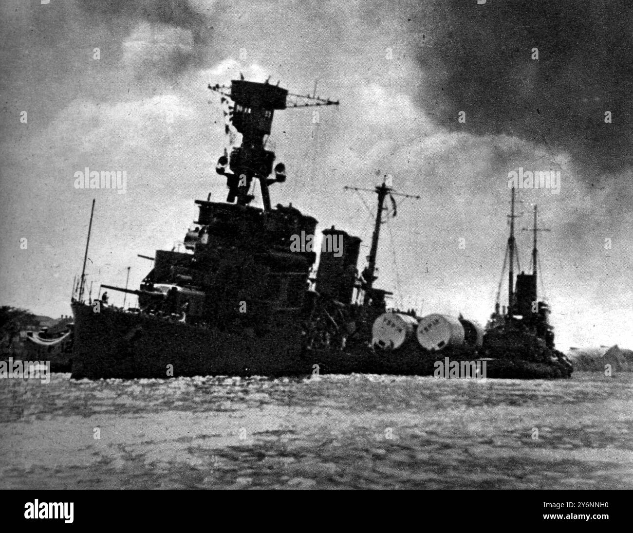 Pearl Harbour December 7th 1941 Torpedoed and bombed, the light cruiser ...