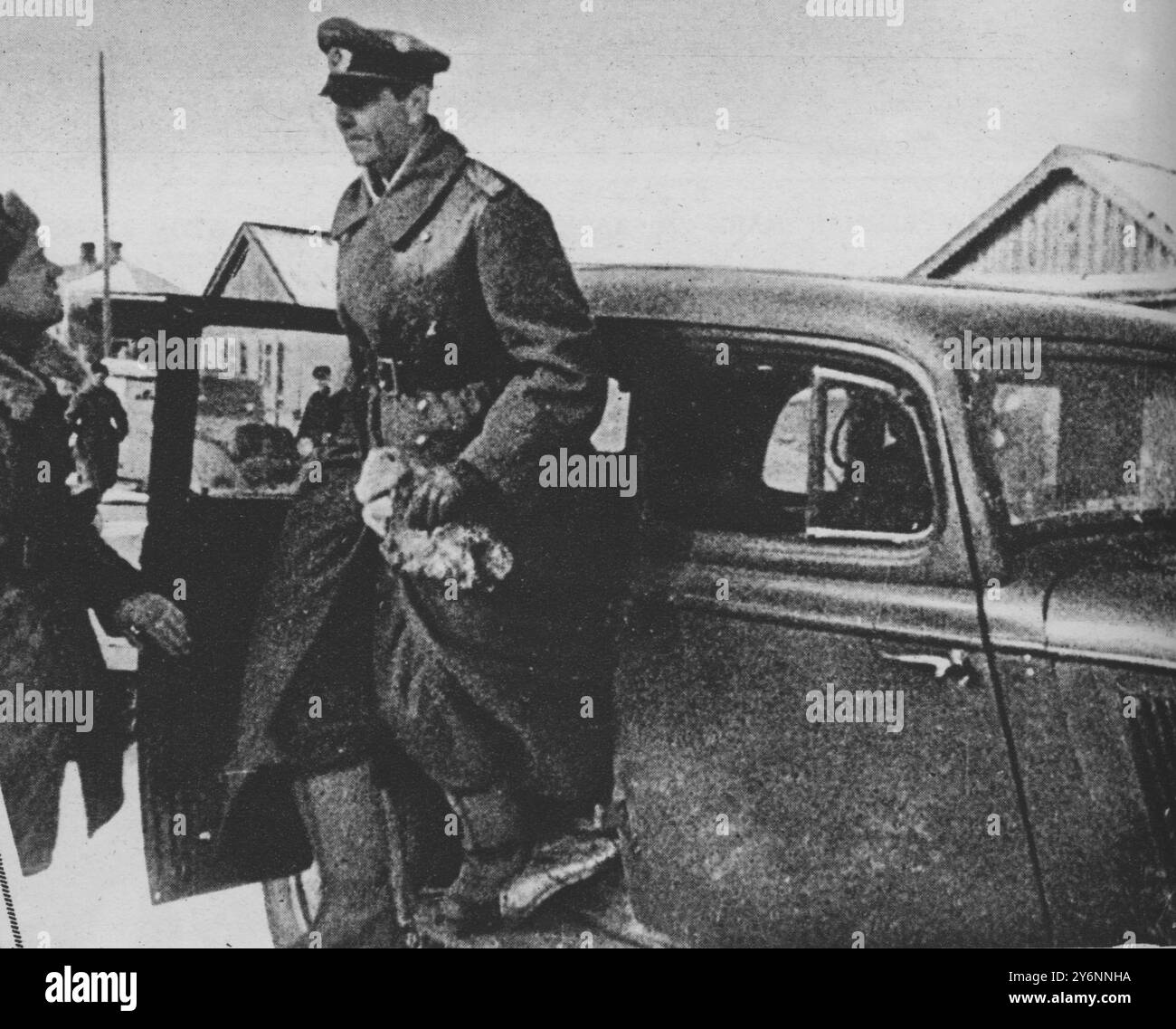 Field Marshal Paulus Commander of the German Sixth Army arriving at Red ...