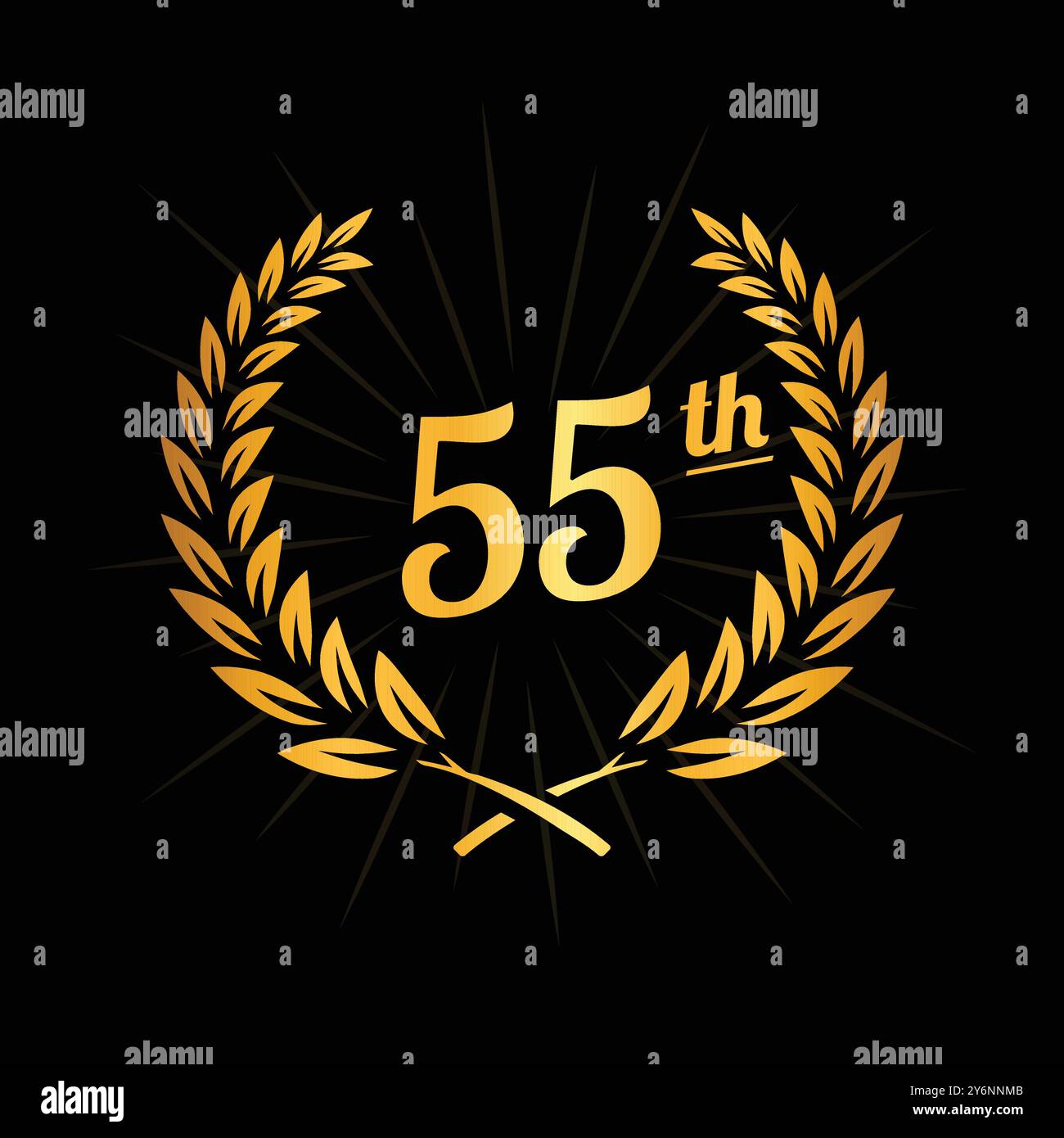 55 years anniversary celebration design template. 55th anniversary logo ...