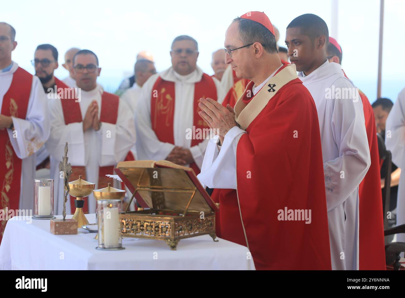 salvador, bahia, brazil - april 2, 2023: Catholics celebrate Palm ...