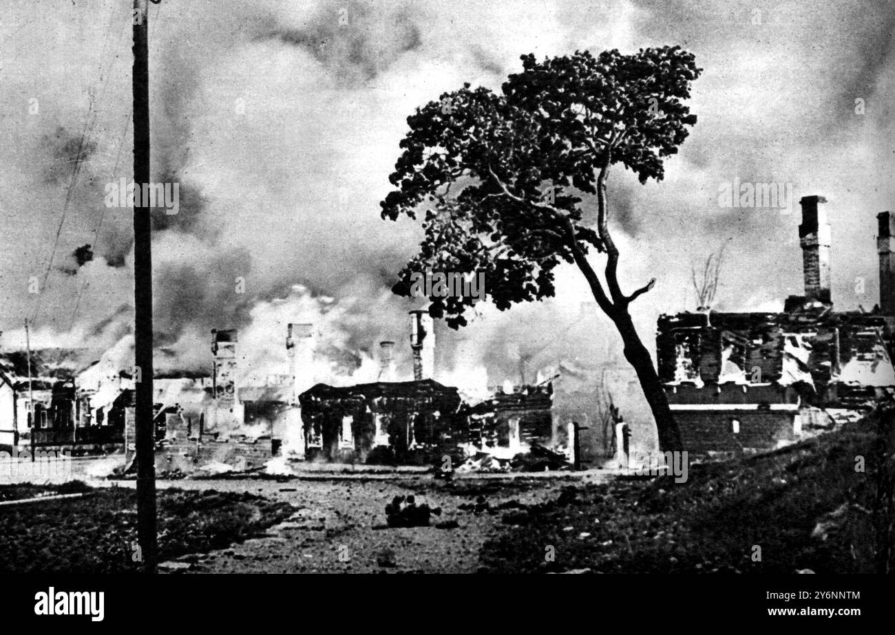 German views of the invasion of Russia, showing the Scorched Earth ...