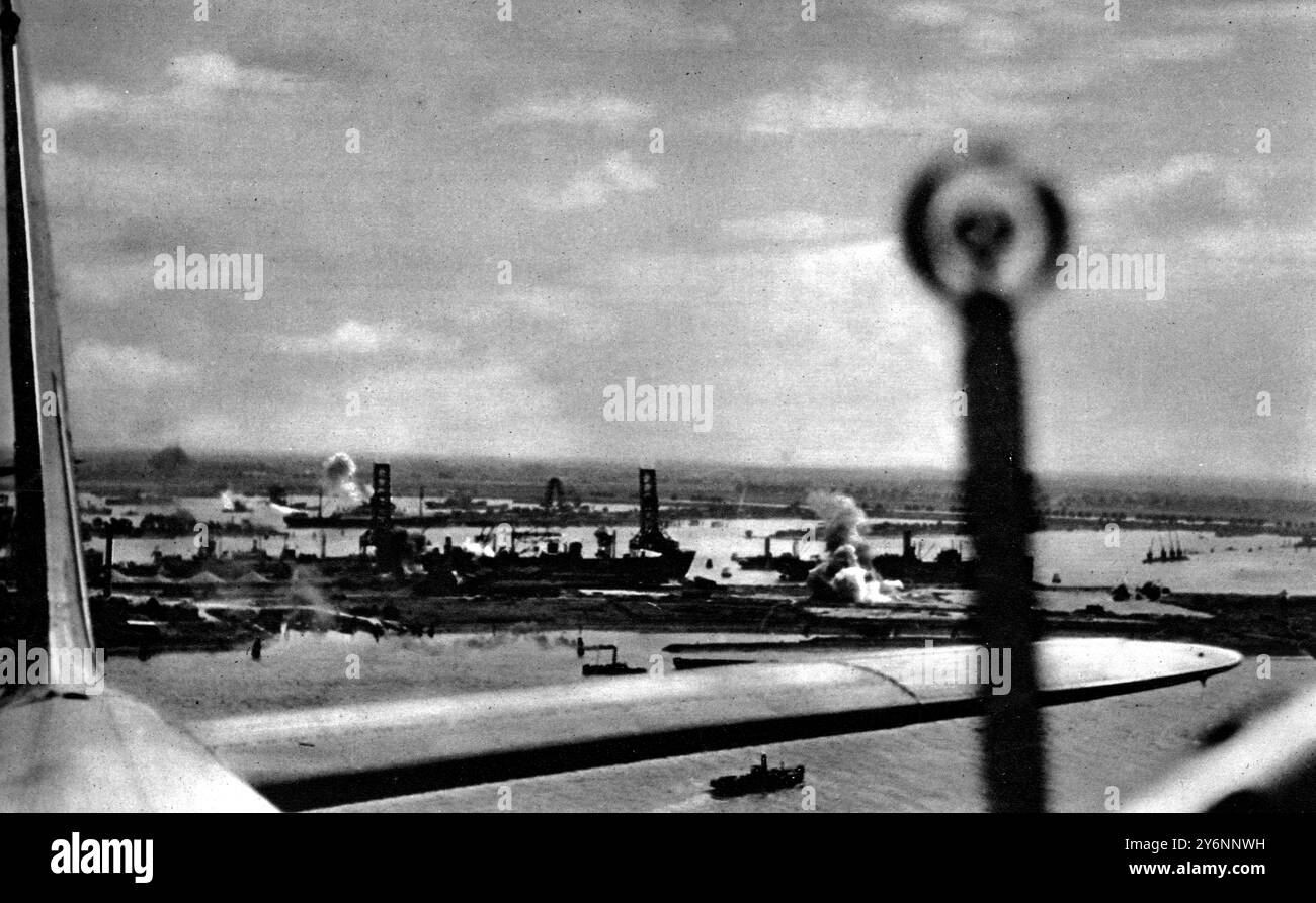 The RAF attacks Rotterdam, remarkable low level bombing cripples ...