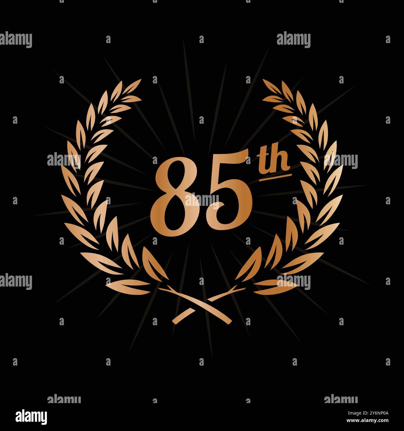 85 years anniversary celebration design template. 85th anniversary logo ...
