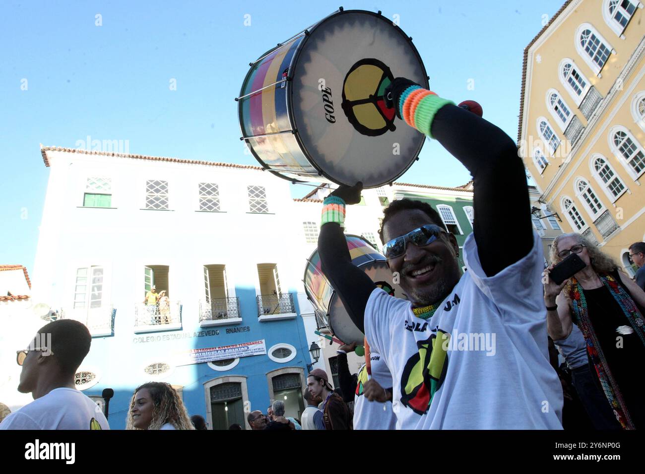 olodum band presentation salvador, bahia, brazil - may 29, 2023 ...