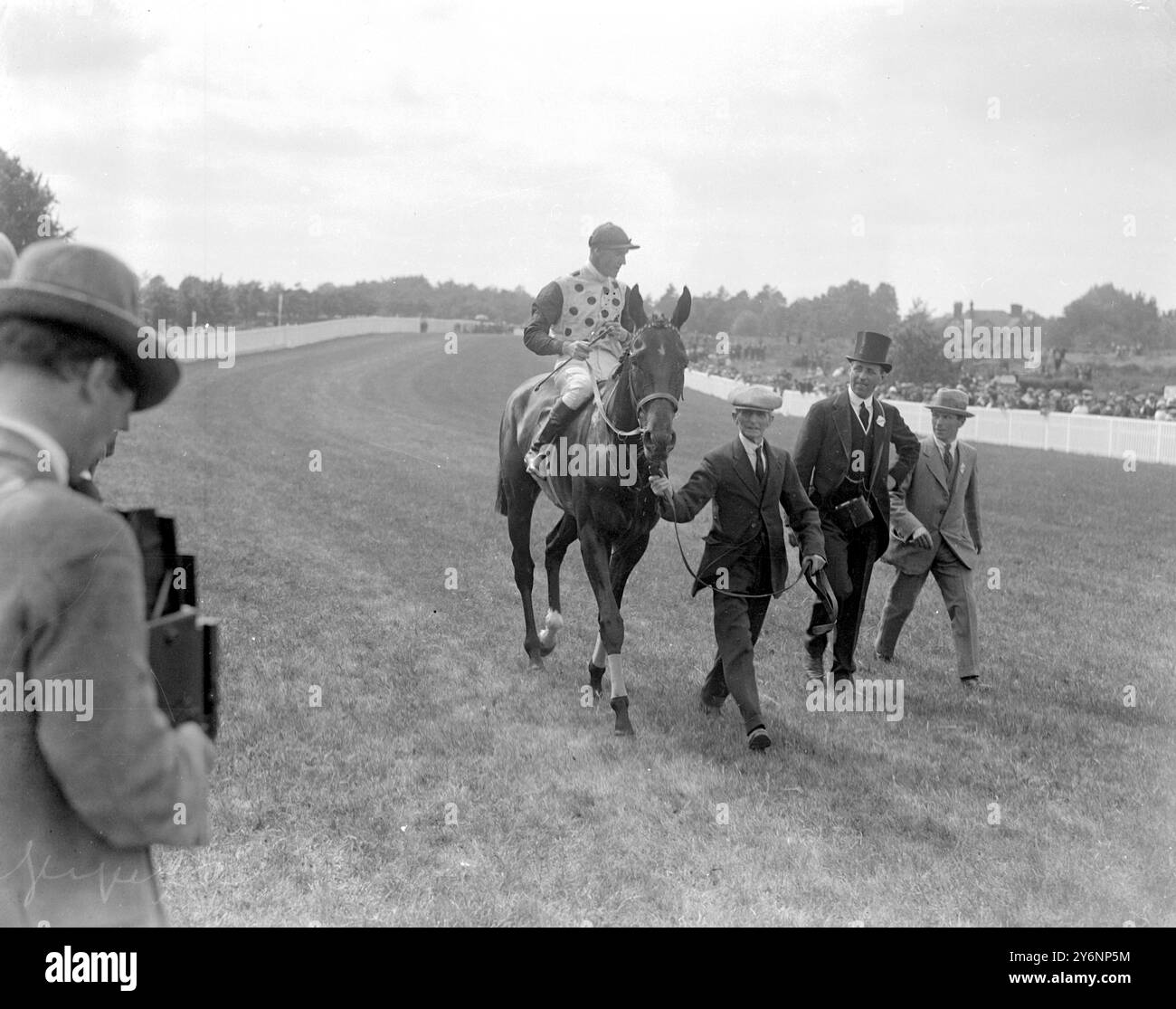 Royal Ascot. Mr Hornung's "Copyright" after winning the "Gold Vase". 14 ...