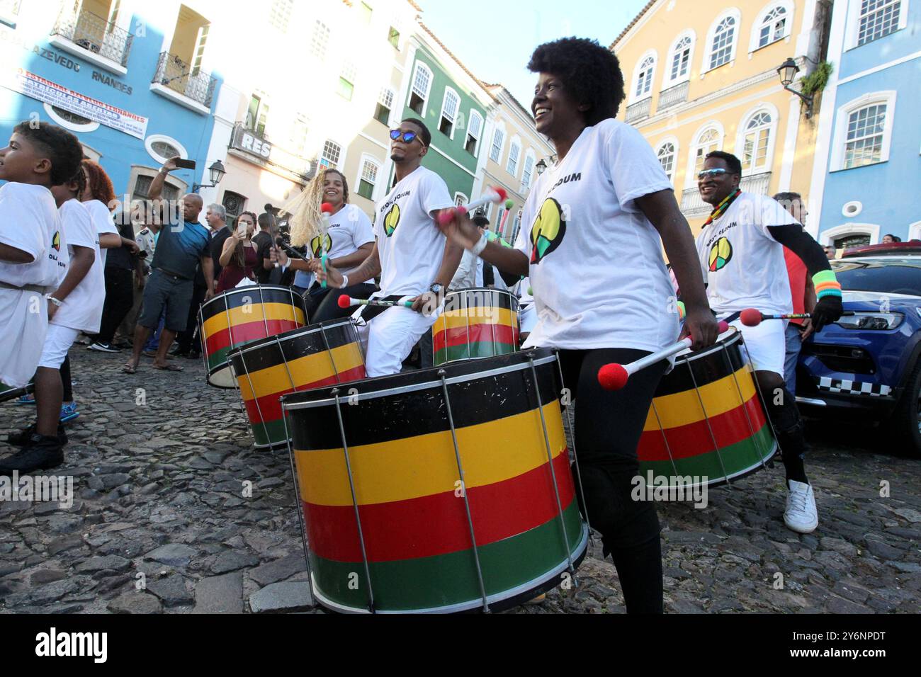 olodum band presentation salvador, bahia, brazil - may 29, 2023 ...