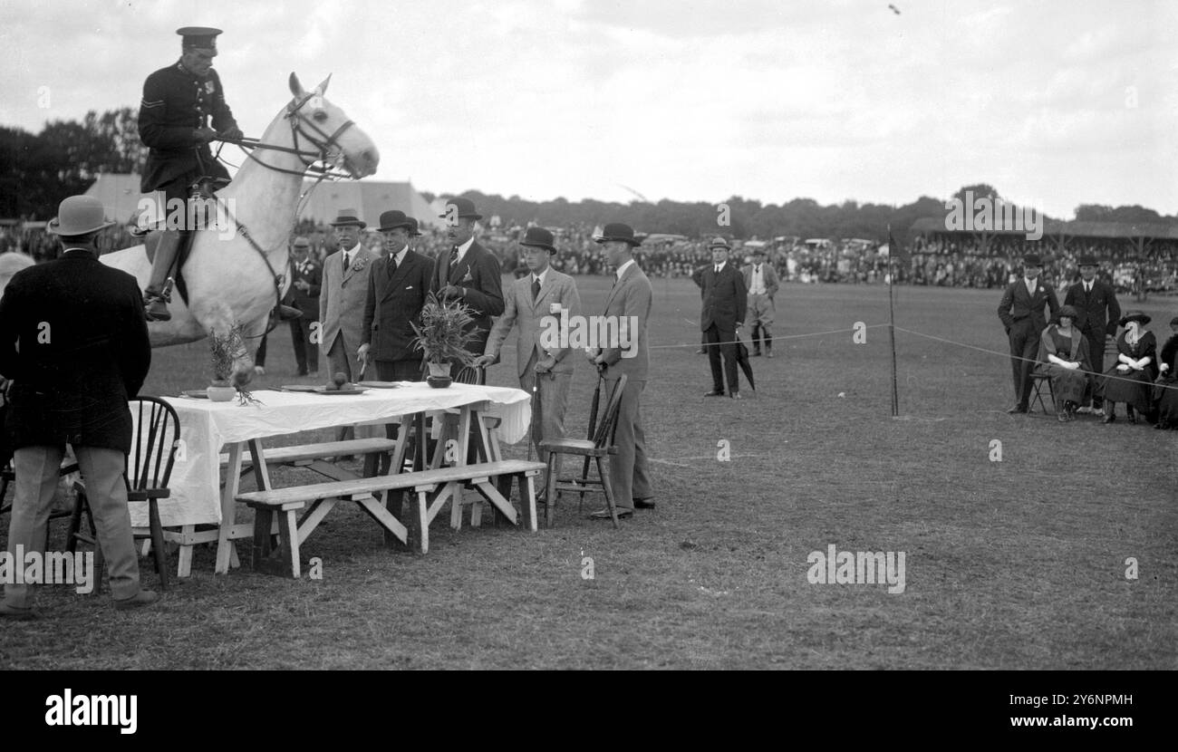 Horse Jumps The Prince. When P.C. Kelly, on his grey, took the jump ...