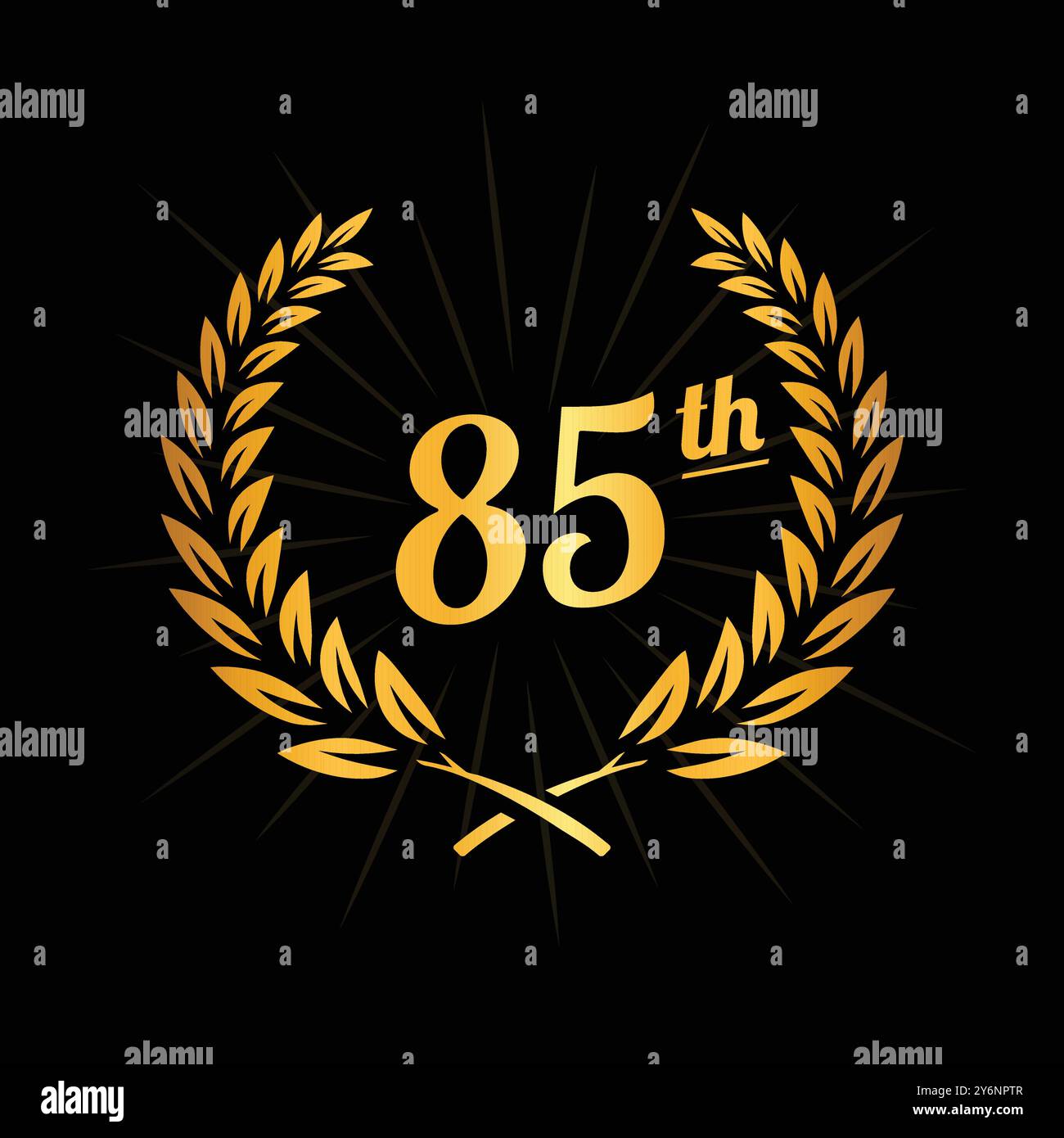 85 years anniversary celebration design template. 85th anniversary logo ...