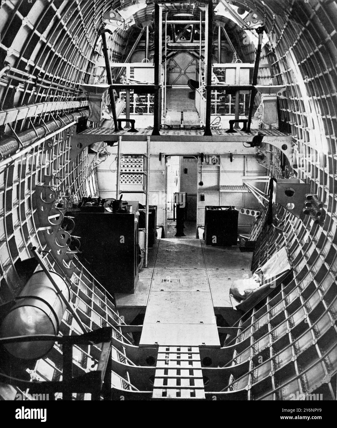 Inside a 22 ton Sunderland. A 4000 horse power flying boat. The ...