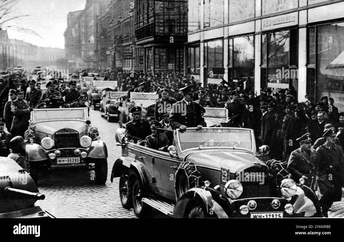 The German entry into Brno and Herr Hitler's triumphal drive Herr ...