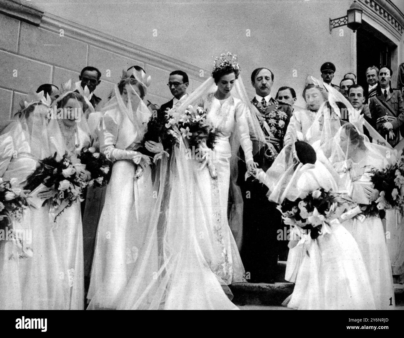 King Zog of Albania and his Hungarian bride Countess Geraldine Apponyl ...