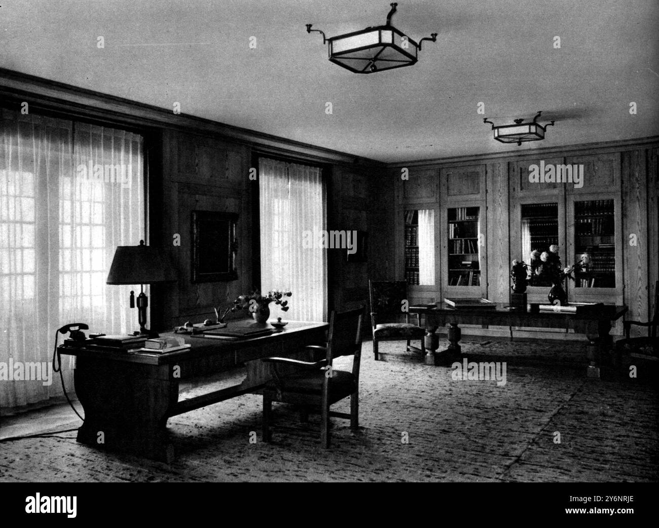 In Herr Hitler's mountain retreat at Berchtesgaden where discussions of ...