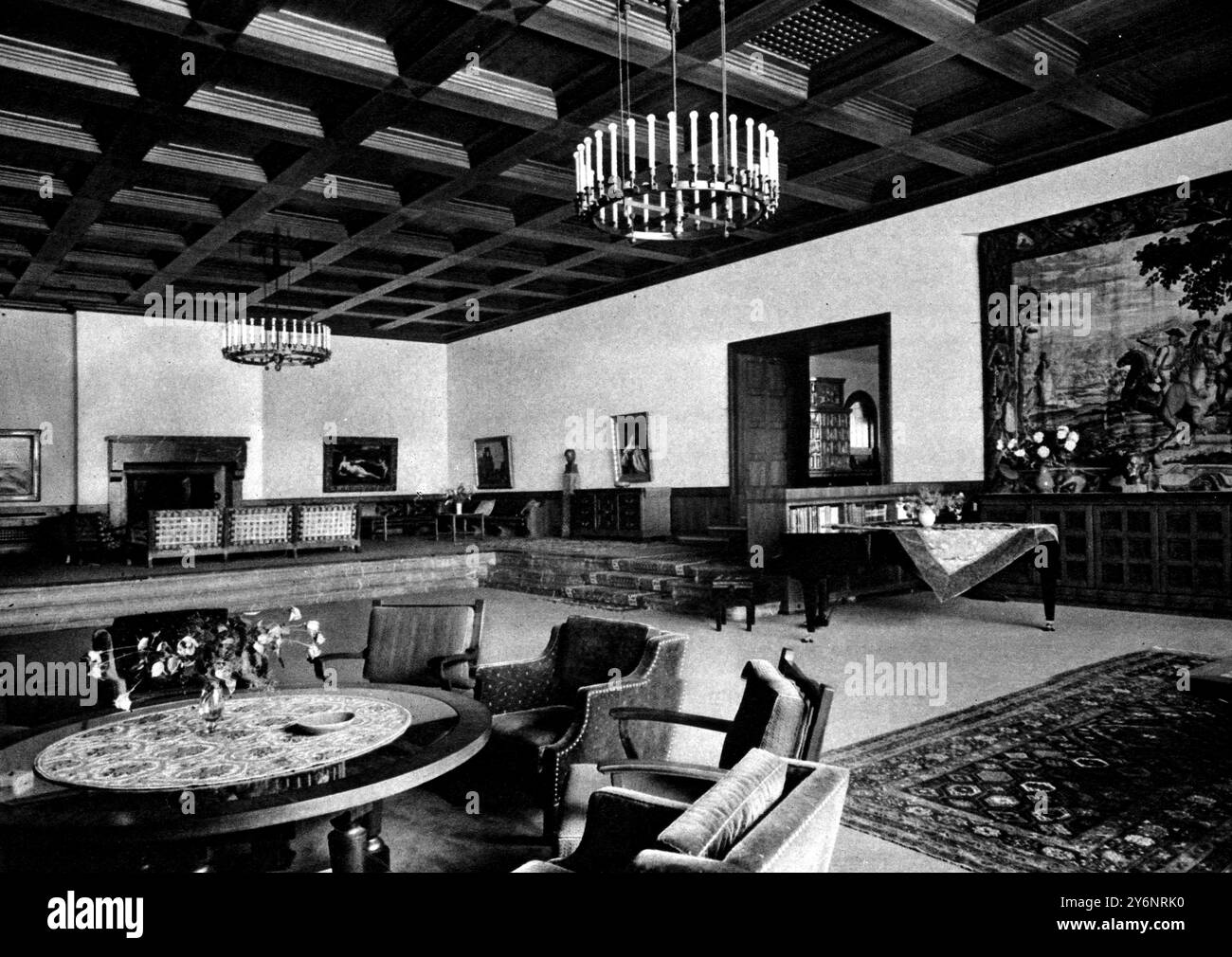 In Herr Hitler's mountain retreat at Berchtesgaden where discussions of ...