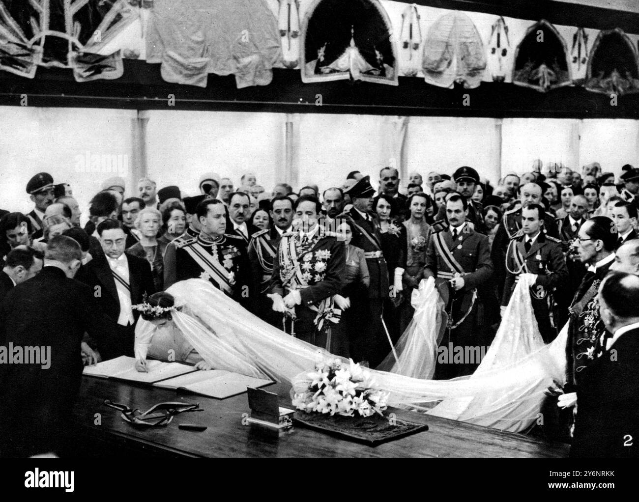 King Zog of Albania and his Hungarian bride Countess Geraldine Apponyl ...