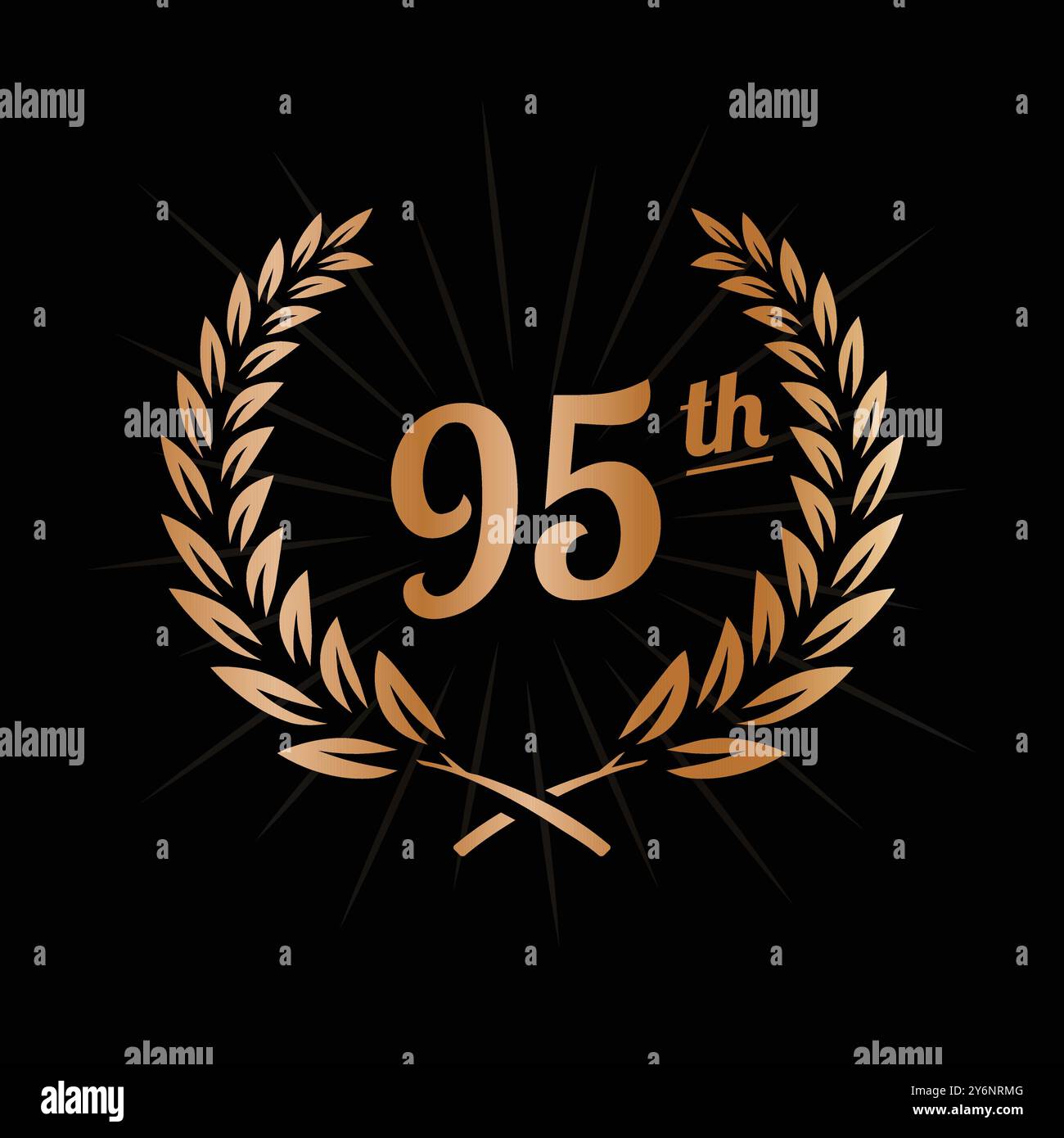 95 years anniversary celebration design template. 95th anniversary logo ...