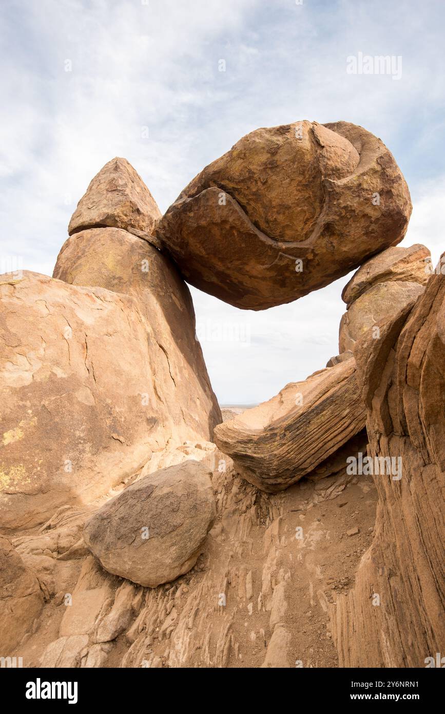 Area around the Balanced Rock in Big Bend National Park, Texas Stock ...