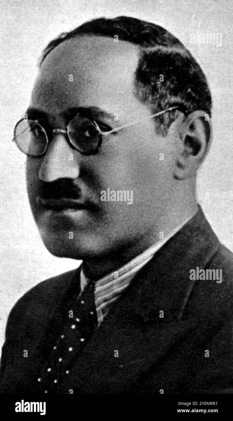 Raschid Ali Gailani the Iraqi pro Axis politician and former Premier ...