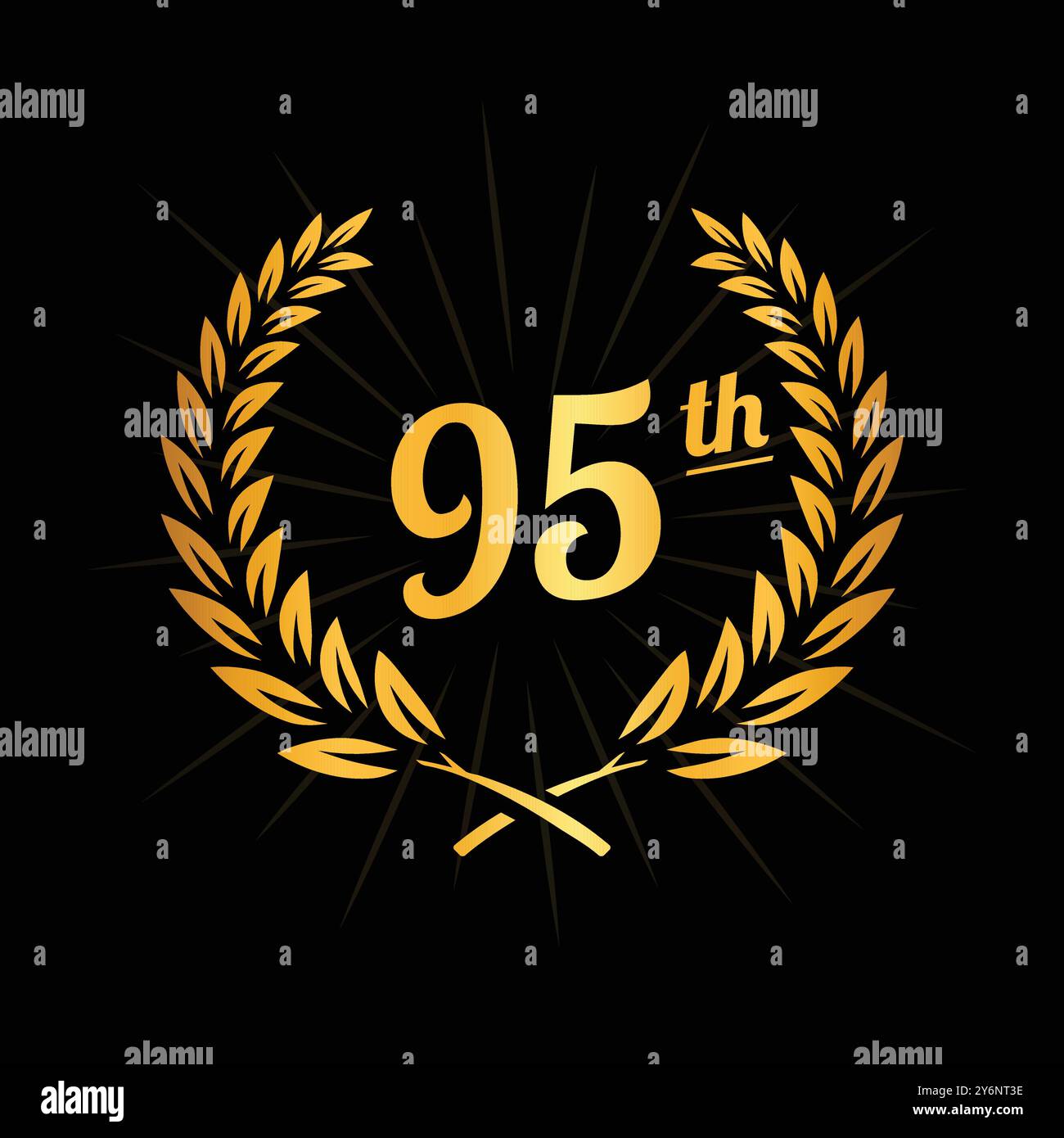 95 years anniversary celebration design template. 95th anniversary logo ...