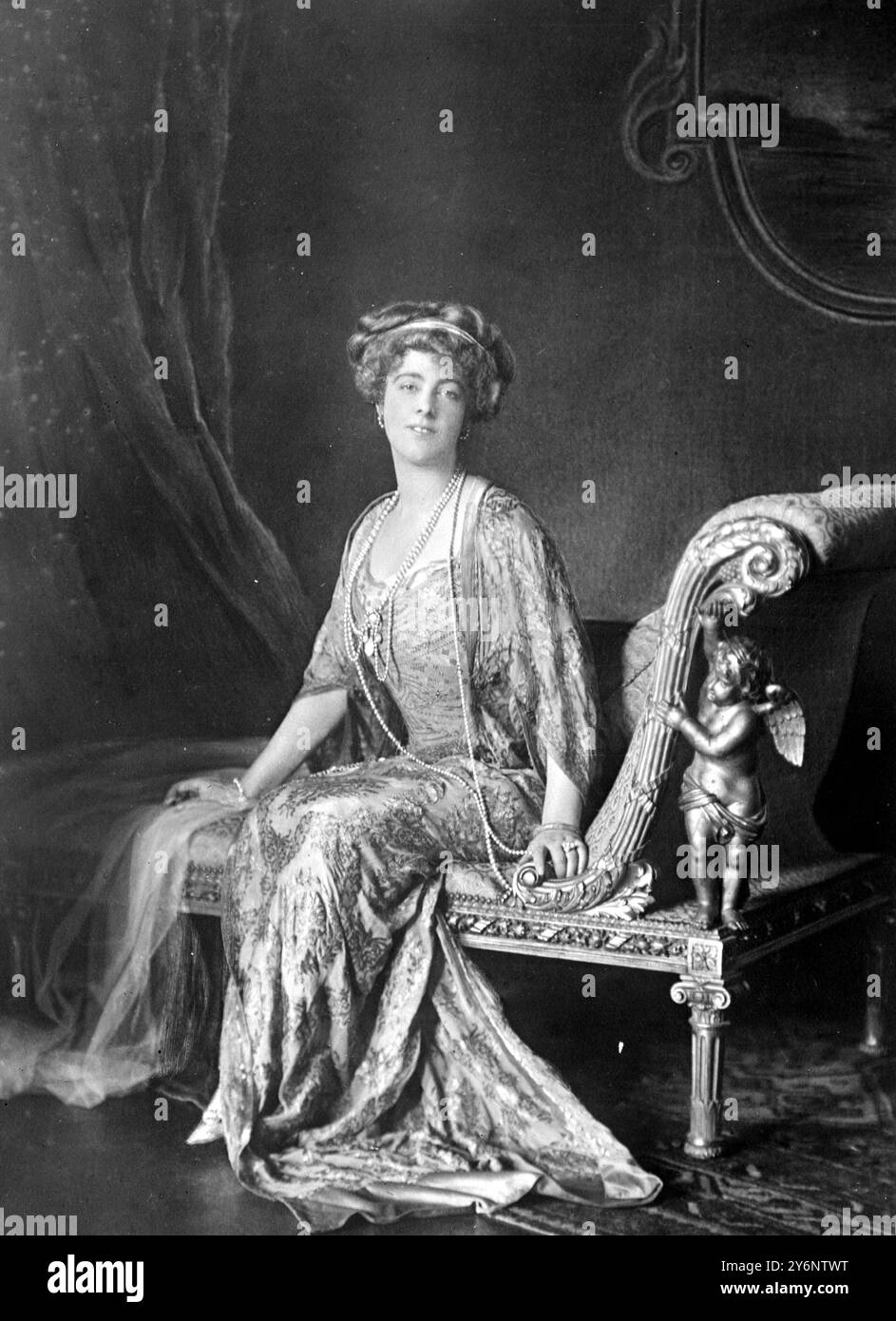 Princess Henry a society woman who designs her own dresses wearing one ...