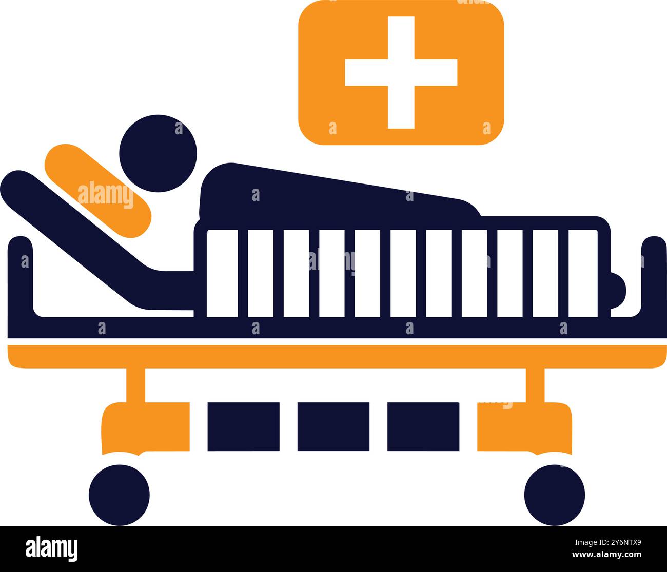 bed, hospital, patient, hospital bed, hospital patient bed icon Stock ...