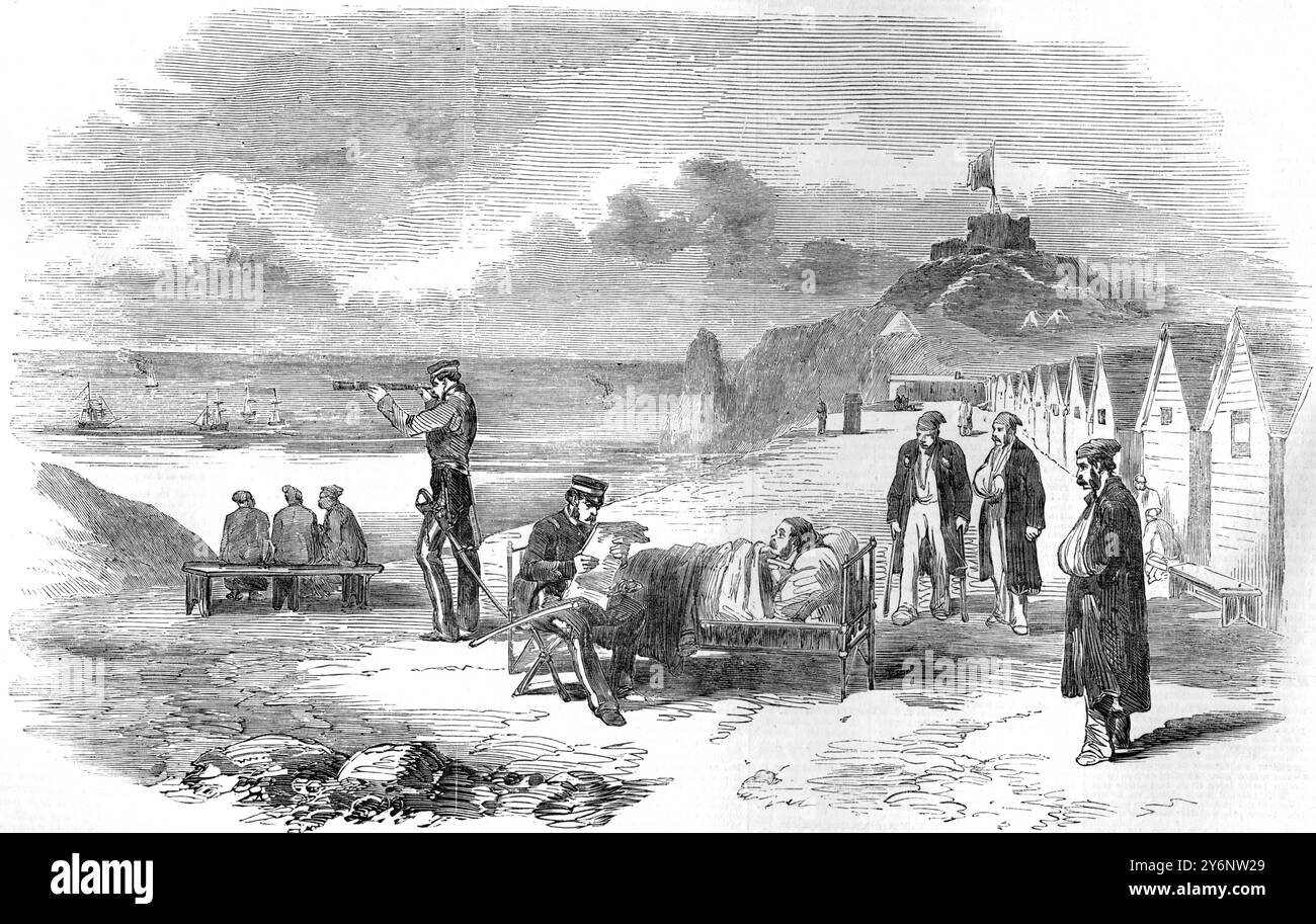 The New Castle Hospital, at Balaclava. 28 July 1855 Stock Photo - Alamy