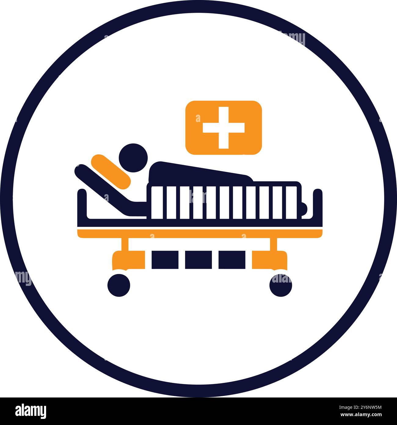 bed, hospital, patient, hospital bed, hospital patient bed icon Stock ...