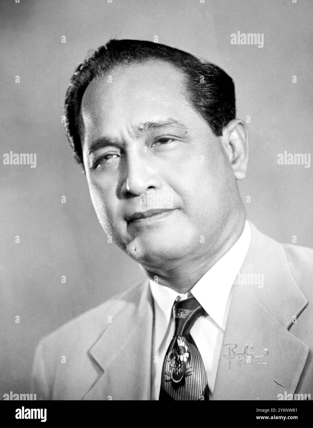 Manila: Portrait of Carlos P. Garcia, New President of the Philippine ...