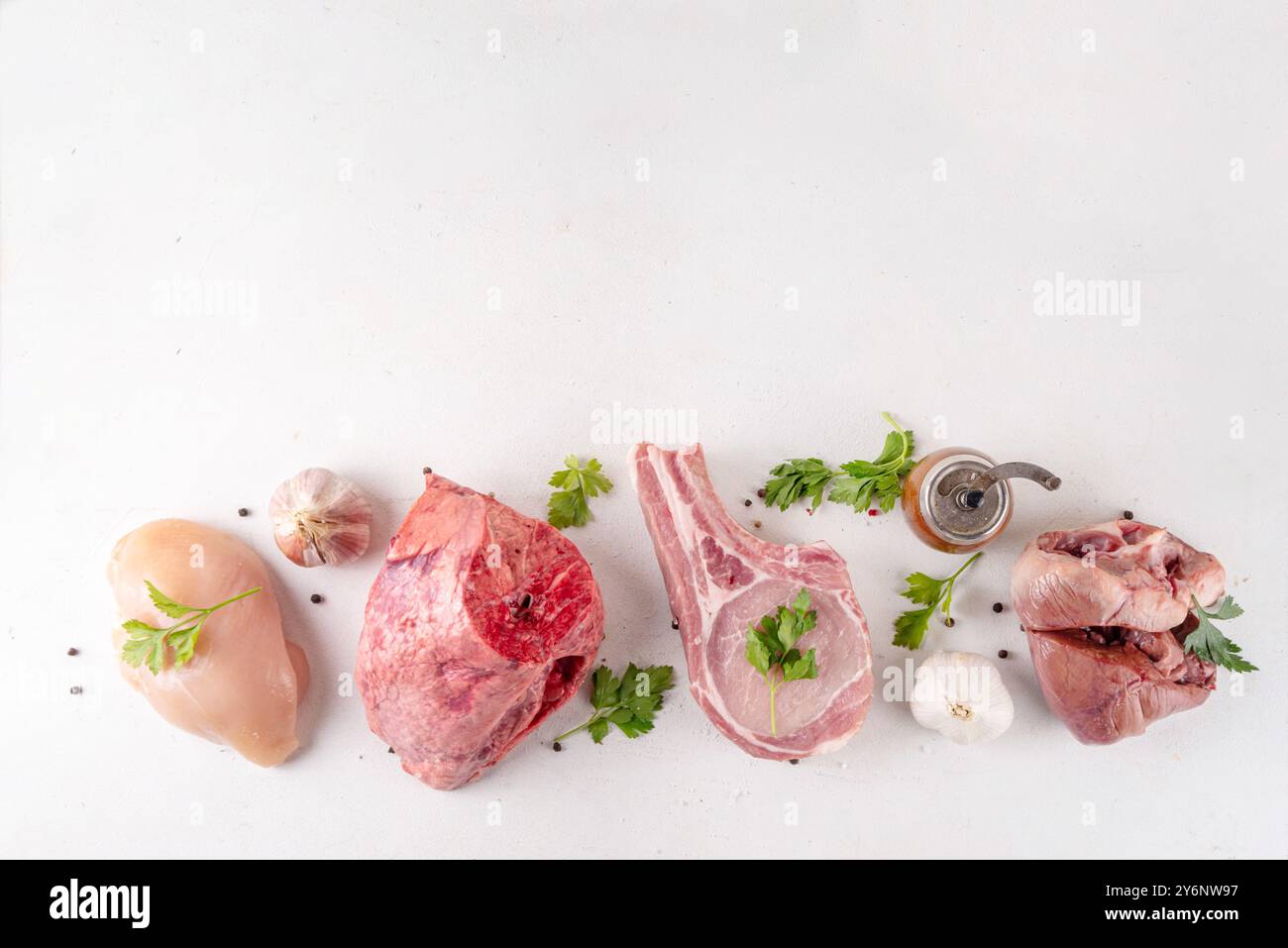 Protein carnivore diet, animal protein different sources - raw meat ...