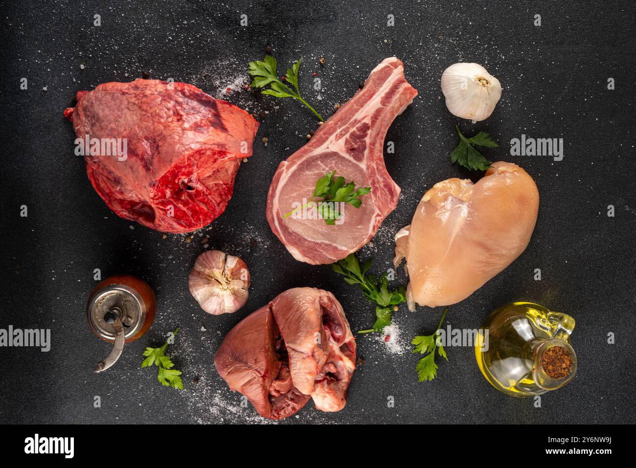 Protein carnivore diet, animal protein different sources - raw meat ...