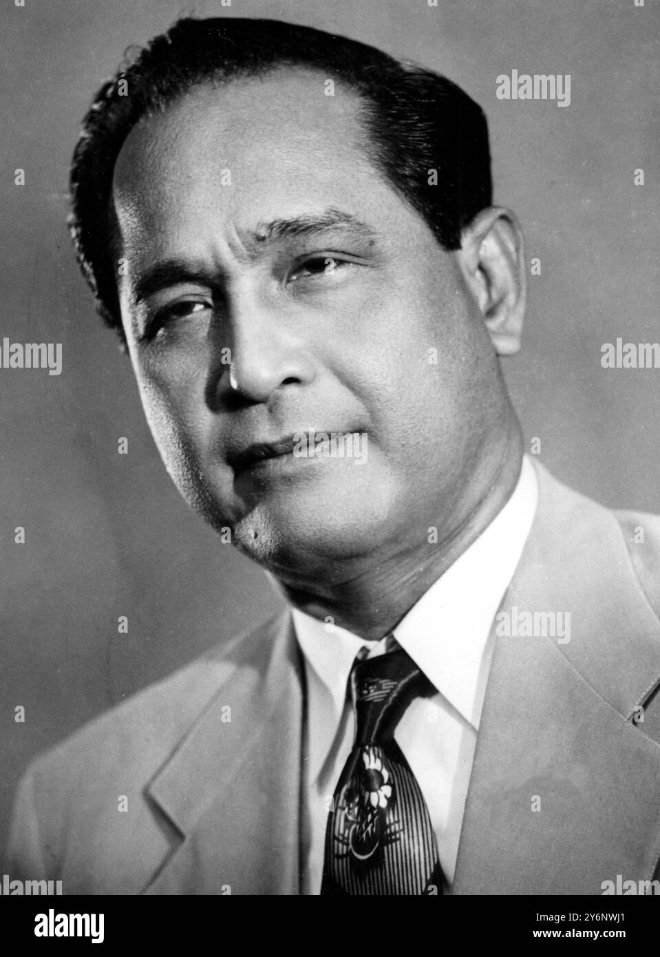 Carlos P Garcia President of the Philippine Republic 28th March 1957 Stock Photo - Alamy