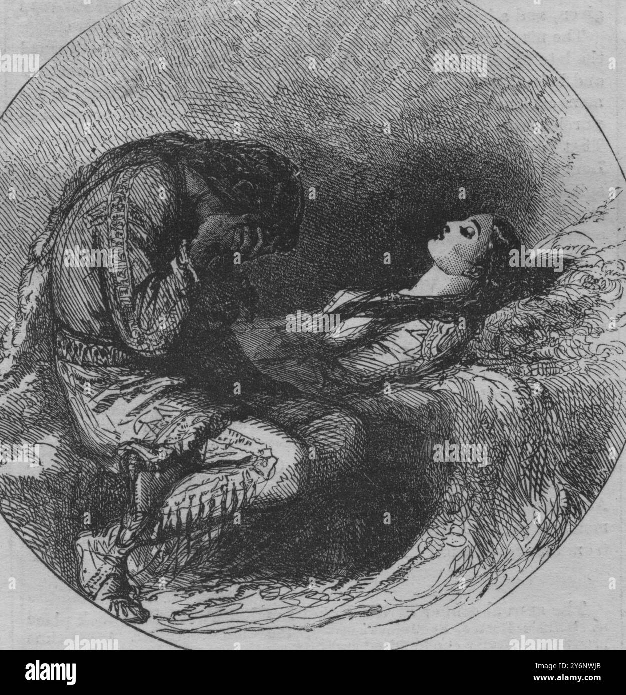 Hiawatha and Minnehaha. 24 December 1859 Stock Photo - Alamy
