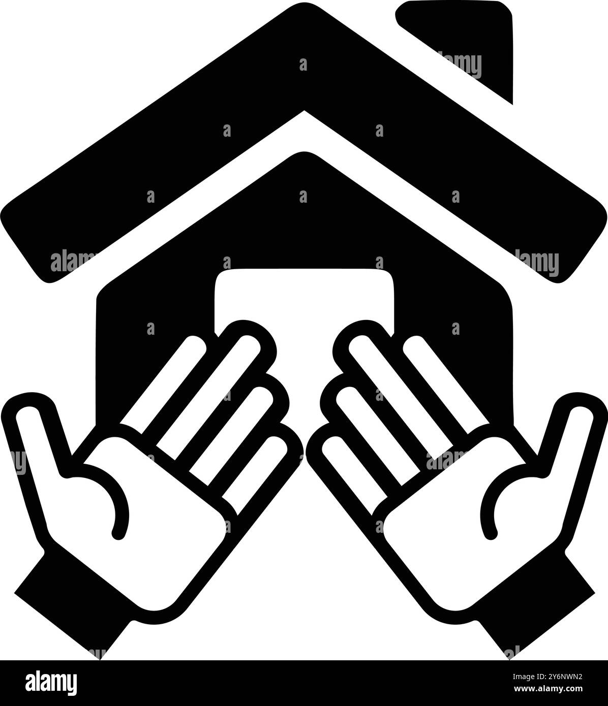 house on hand, dollar, money, hand, home loan, House loan icon Stock ...