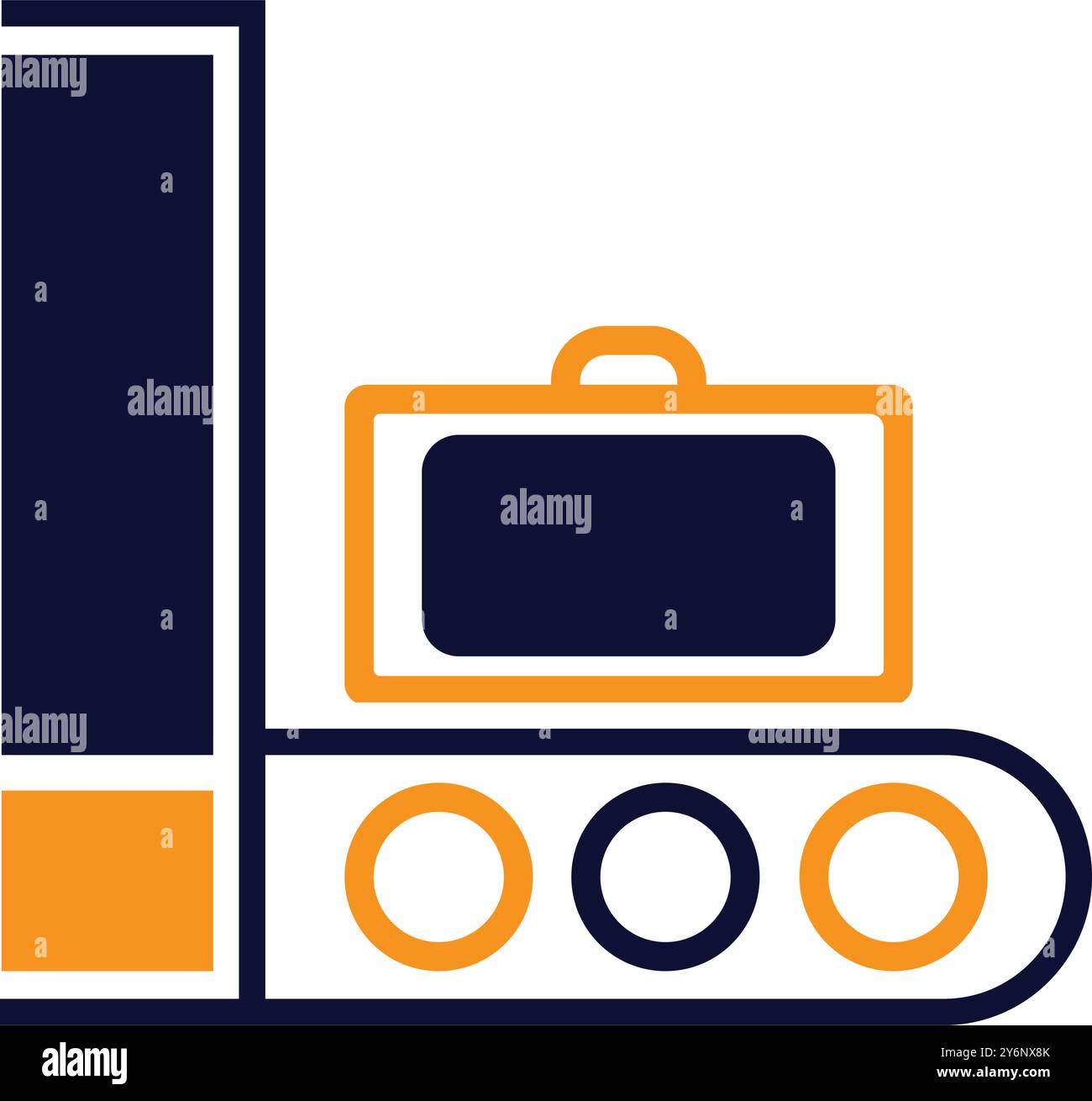 scanner, luggage, conveyor, luggage scanner conveyor icon Stock Vector ...