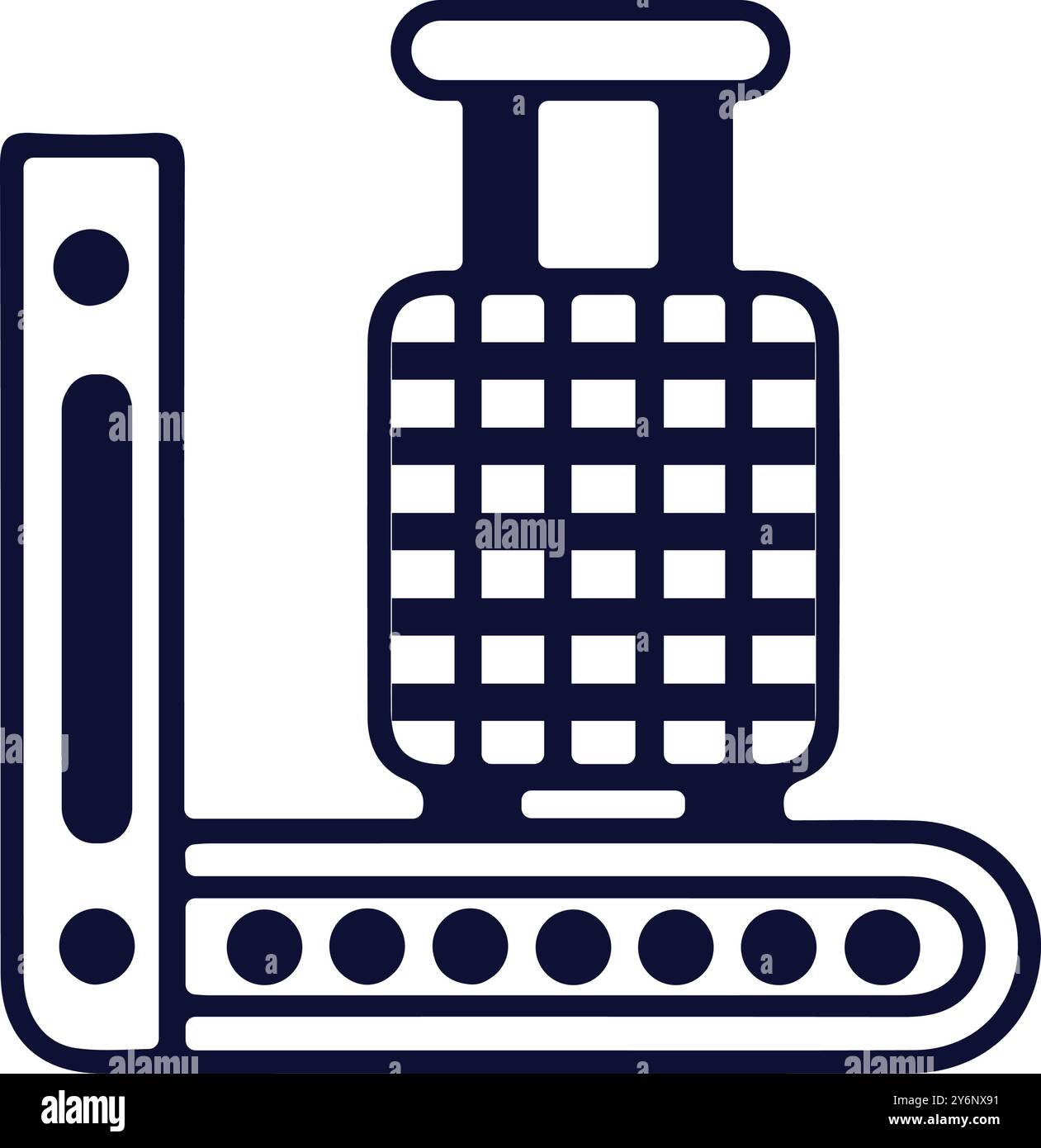 scanner, luggage, conveyor, luggage scanner conveyor icon Stock Vector ...