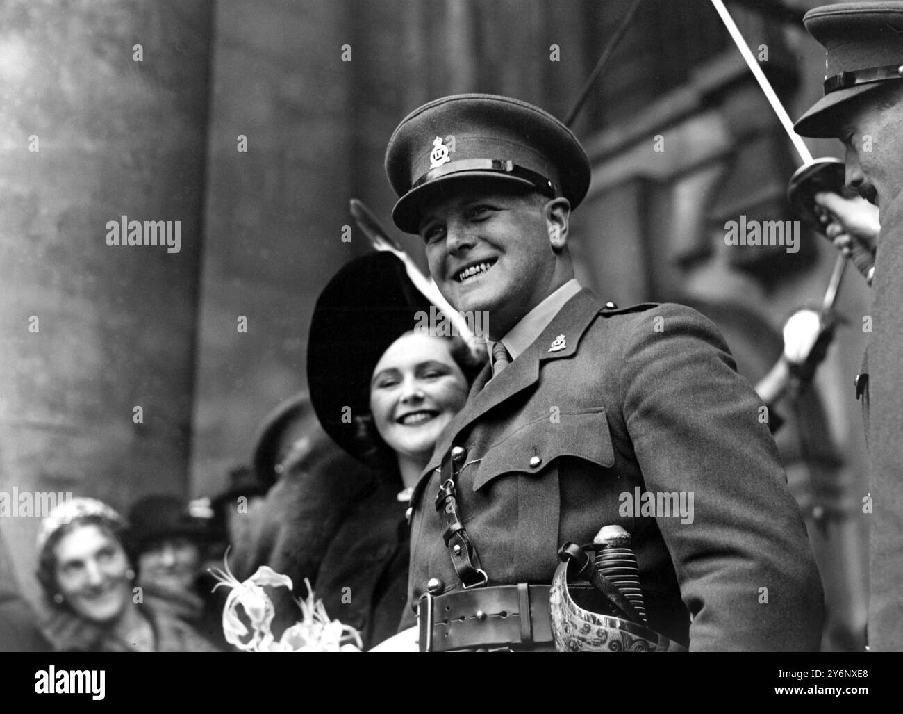 Wedding of Mr Randolph Churchill and Hon Pamela Digby at St Johns Smith ...
