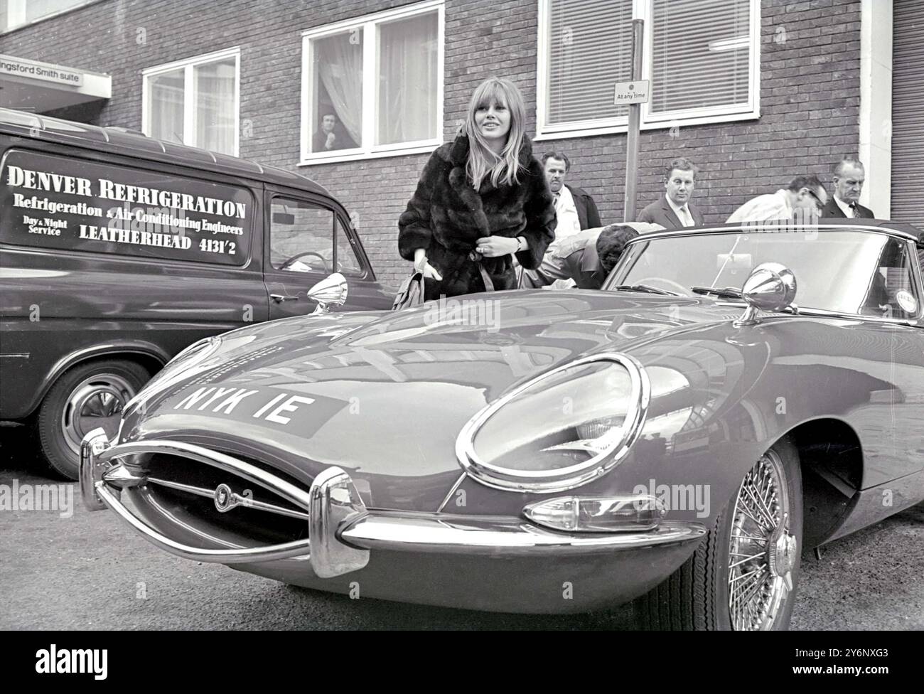 London: Swedish born Actress Britt Ekland flies in to London Airport to ...