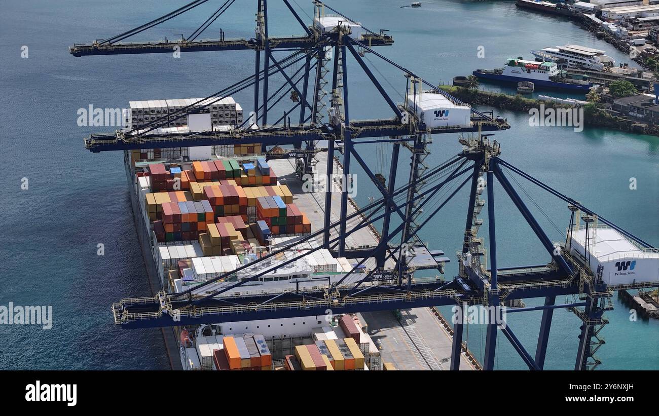 ship docked at the port salvador, bahia, brazil - september 25, 2024 ...