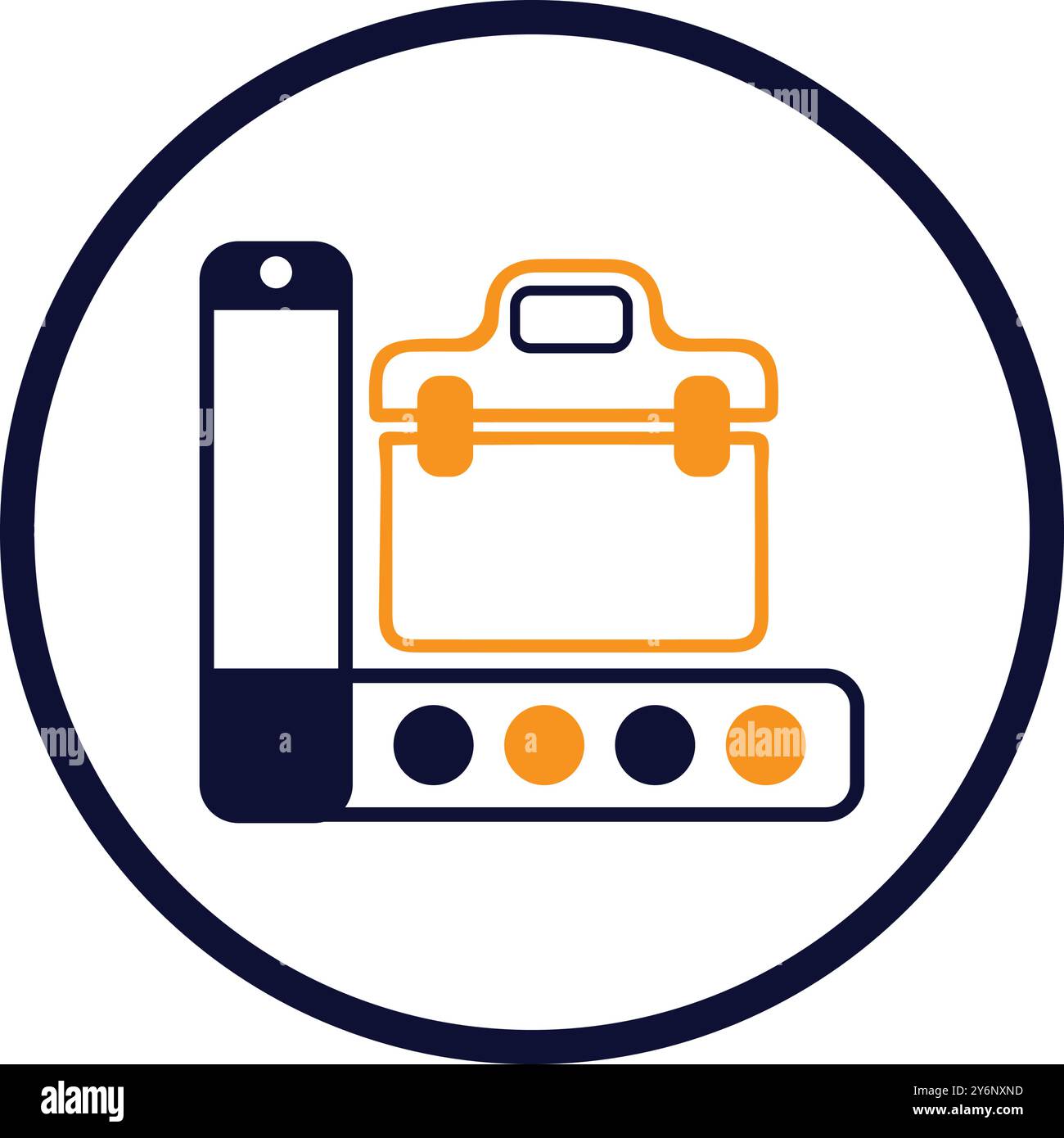 scanner, luggage, conveyor, luggage scanner conveyor icon Stock Vector ...