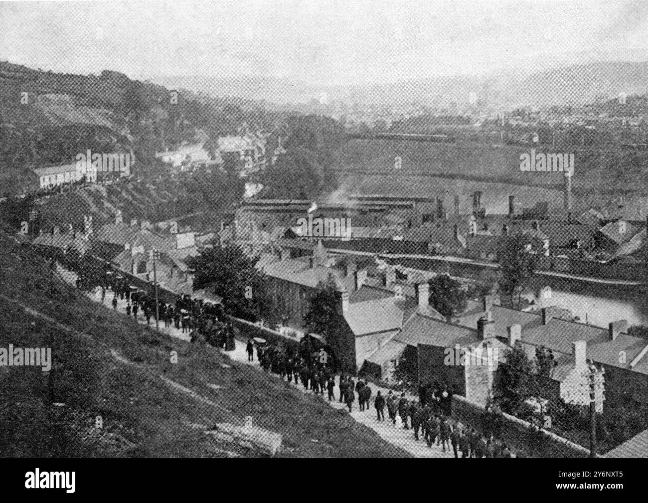 Funeral of miners killed by the Colliery Explosion Near Pontypridd ...