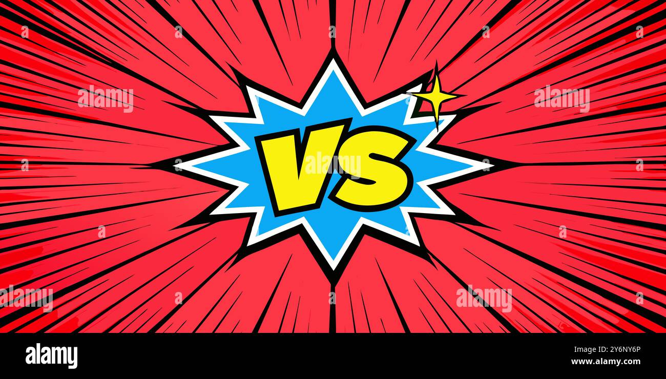 Versus banner. Battle and match, game concept competitive. Versus vs ...