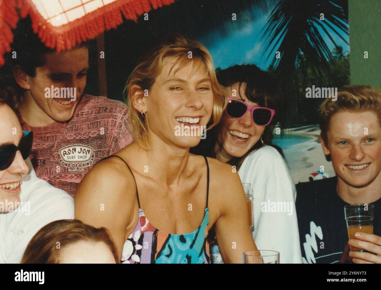 OLYMPIC SWIMMER SHARON DAVIES AT A NORTHSEA SWIMMING CLUB PARTY ...