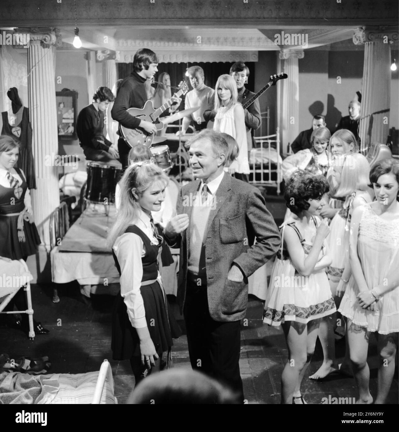 Actress Portland Mason with her famous father actor James Mason during ...